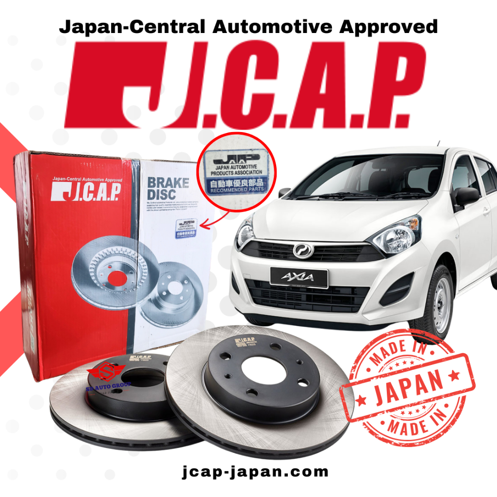 PERODUA AXIA (FRONT SET 2PCS) - JCAP BRAKE DISC ROTOR | Shopee Malaysia