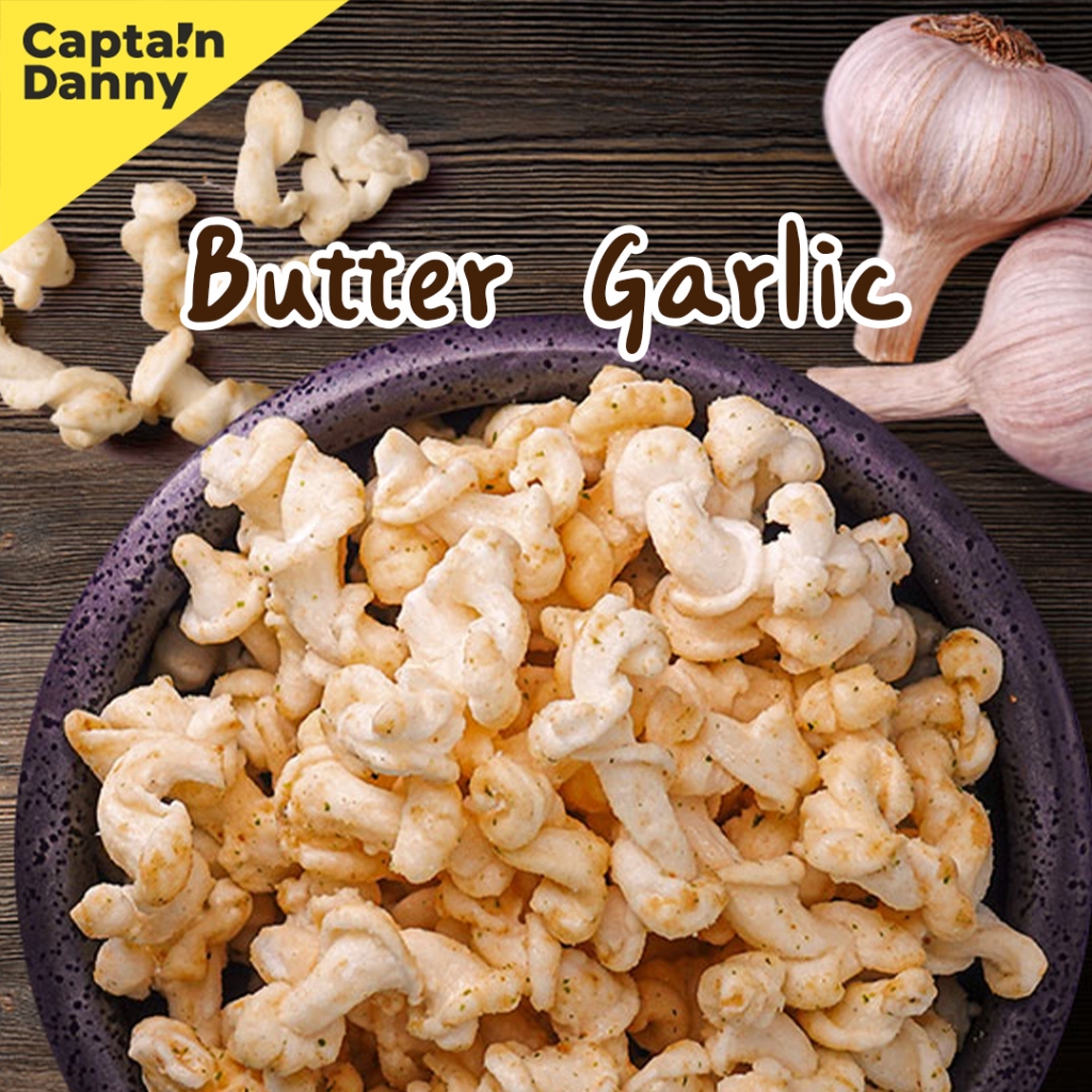 Captain Danny Rice Popcorn - Garlic Butter Flavored 100g 🍿 米的爆米花 米米花 ...