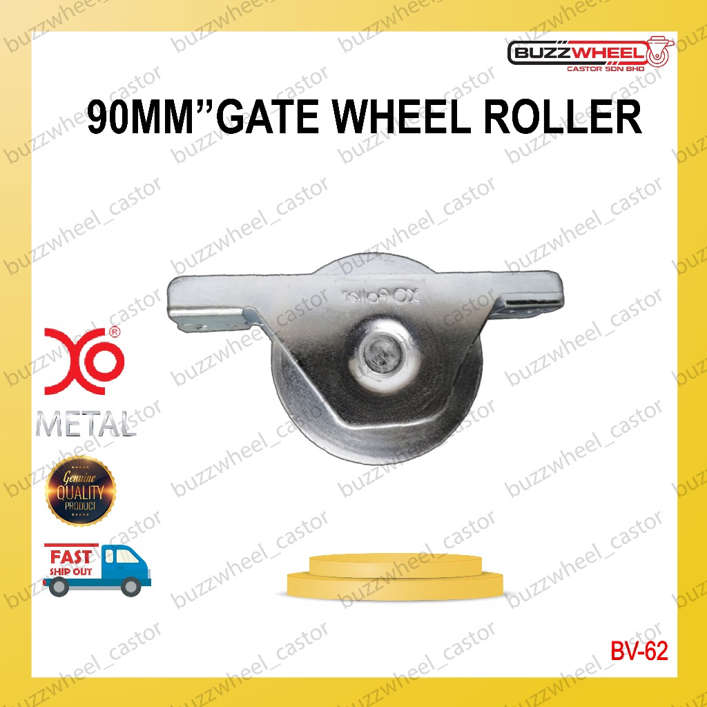 90MM'' BV-62 (V) (90MM X 23MM V-GROOVE) METAL SLIDING GATE ROLLER ...