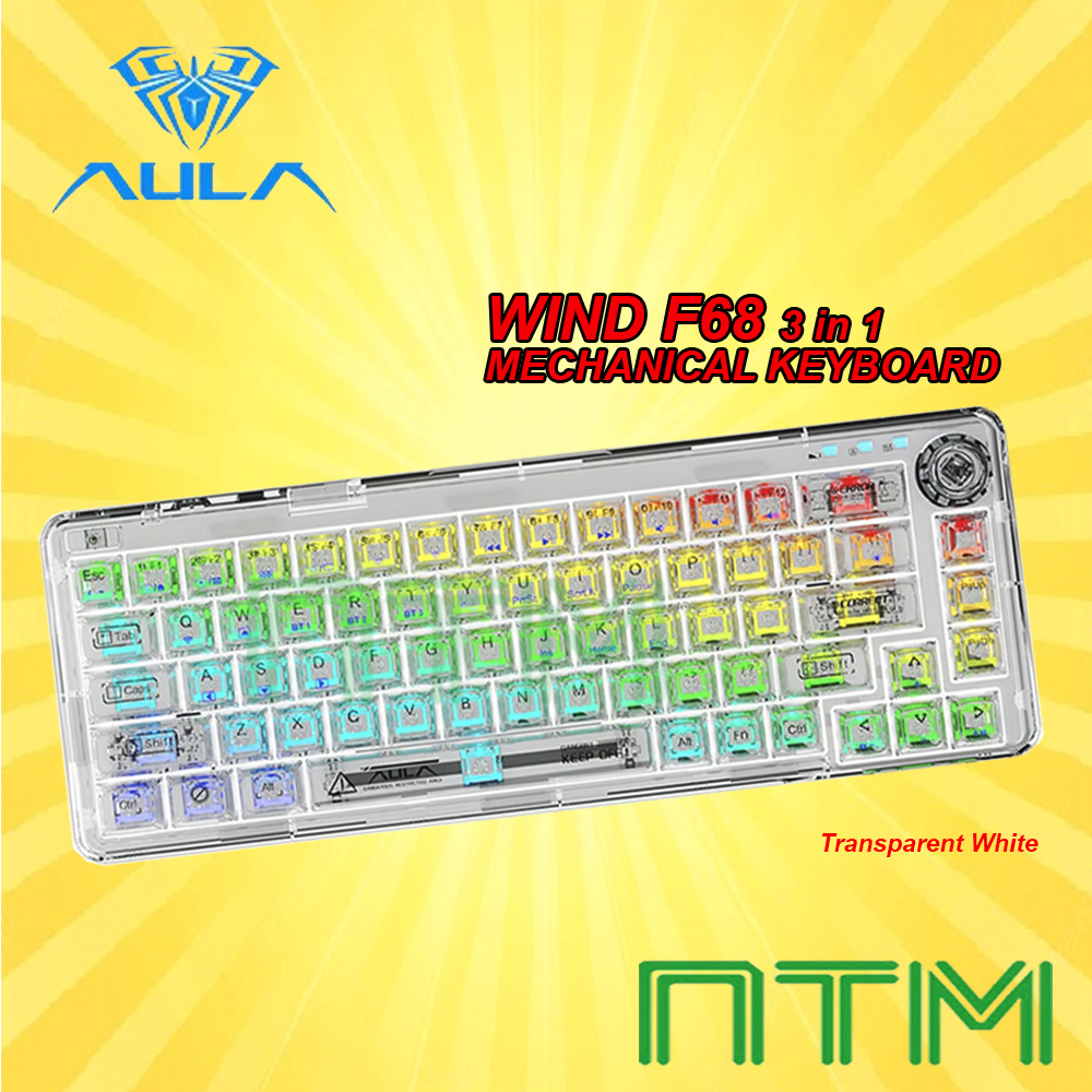 AULA F68 wireless the third mock examination customized mechanical ...