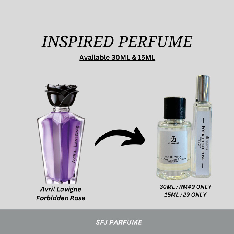 INSPIRED BY AVRIL LAVIGNE FORBIDDEN ROSE EDP PERFUME, PERFUME LONG ...