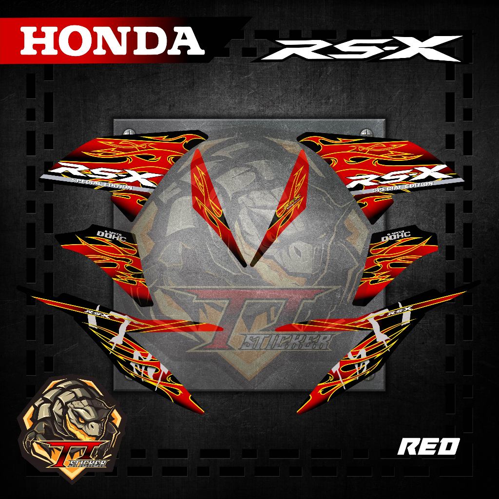 STICKER STRIPE MOTOR HONDA RSX 150 TRIBAL API SPECIAL EDITION CUSTOM ...