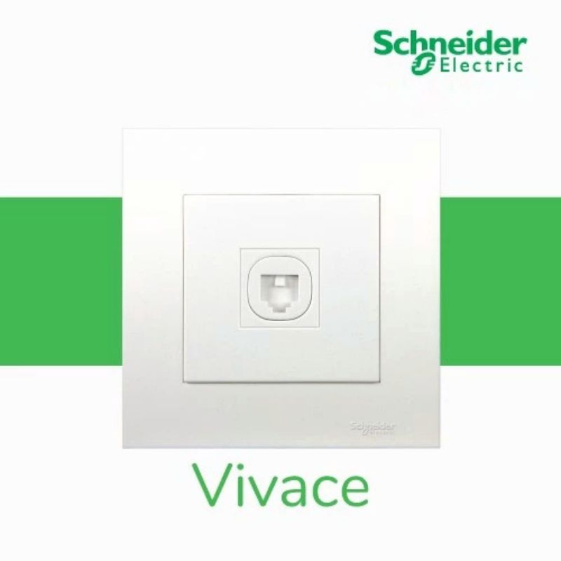 Schneider Vivace Telephone Socket Cat5e Cat6 RJ45 | Shopee Malaysia