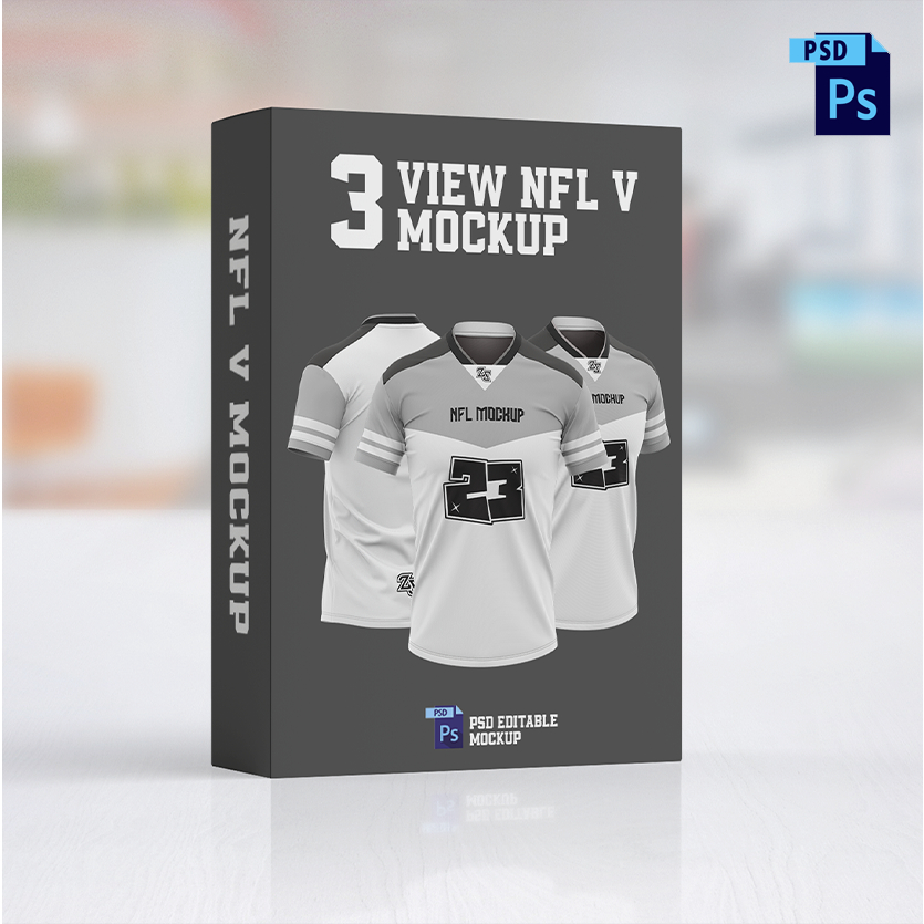 NFL Mockup Jersey | NFL END Mockup | NFL V Neck Mockup | Shopee Malaysia