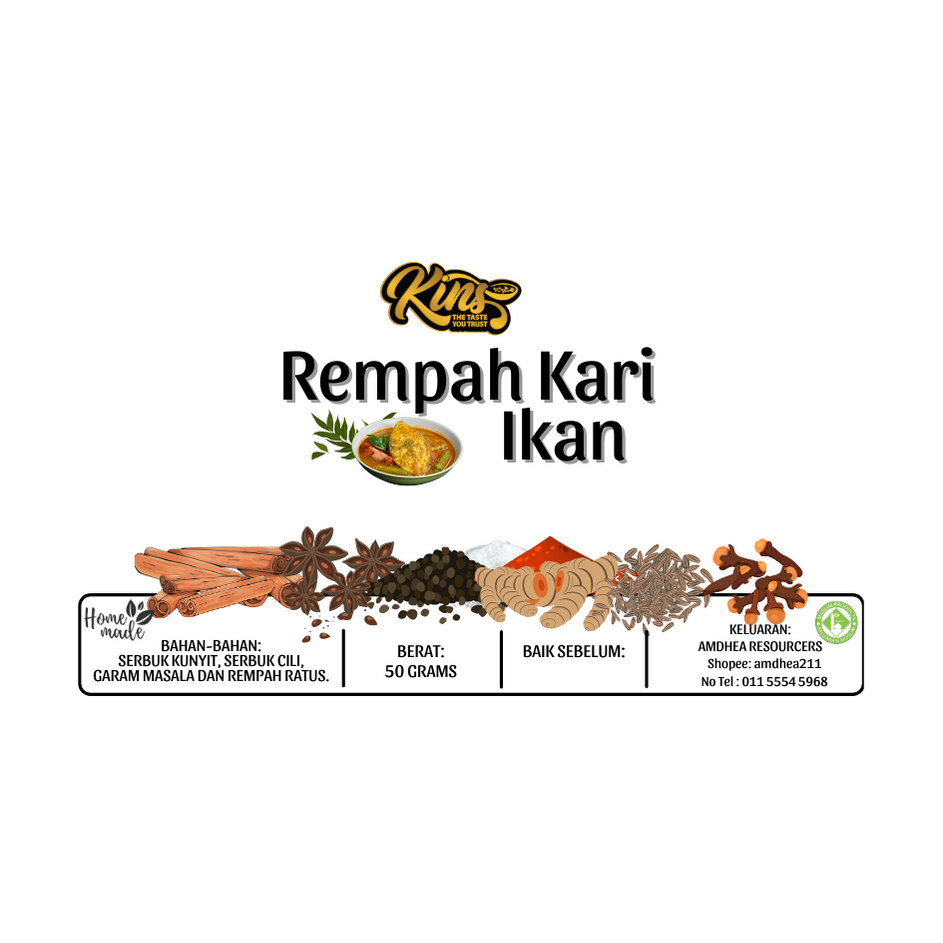 PEK MINI REMPAH MASAKAN KARI IKAN HALAL MUSLIM | Shopee Malaysia