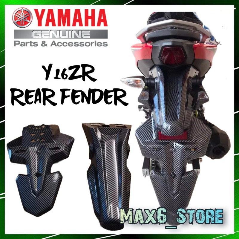 YAMAHA Y16ZR REAR FENDER FULL SET MUDGUARD BELAKANG CARBON FIBRE Y16 ...