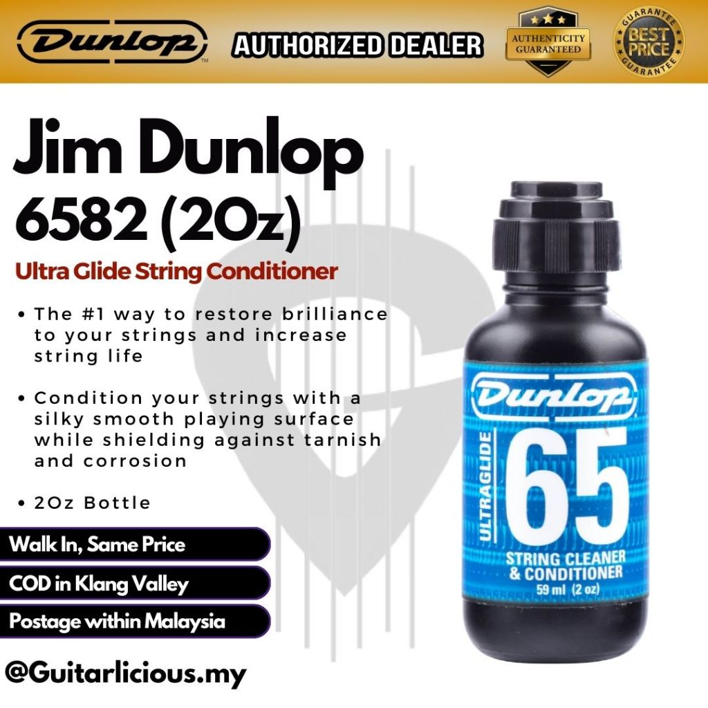 Jim Dunlop 6582 Formula 65 Guitar Ultra Glide String Conditioner - 2oz | Shopee Malaysia