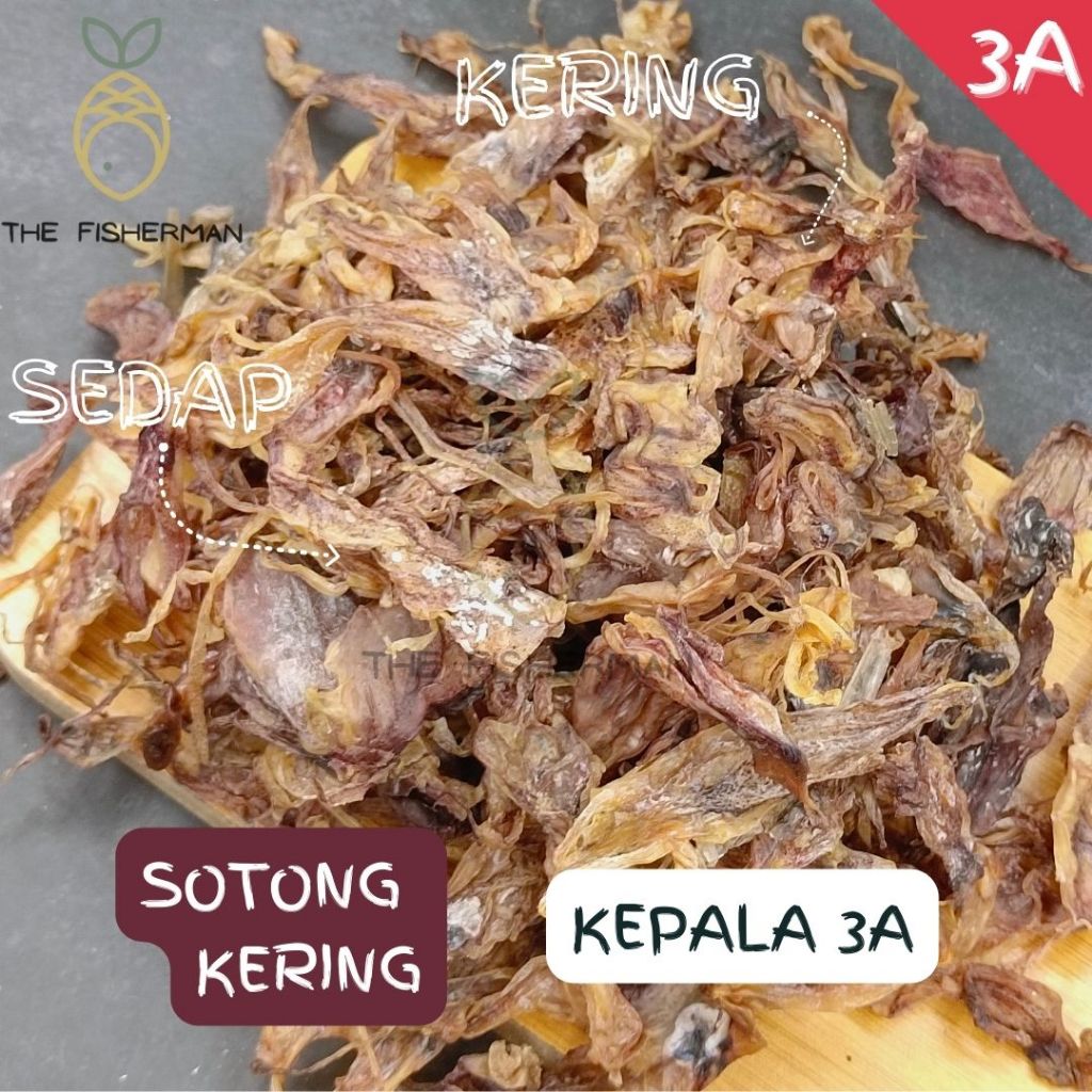 🐙 Kepala Sotong Kering 1kg Janggut Sotong Kering Murah Dry Sotong Head ...