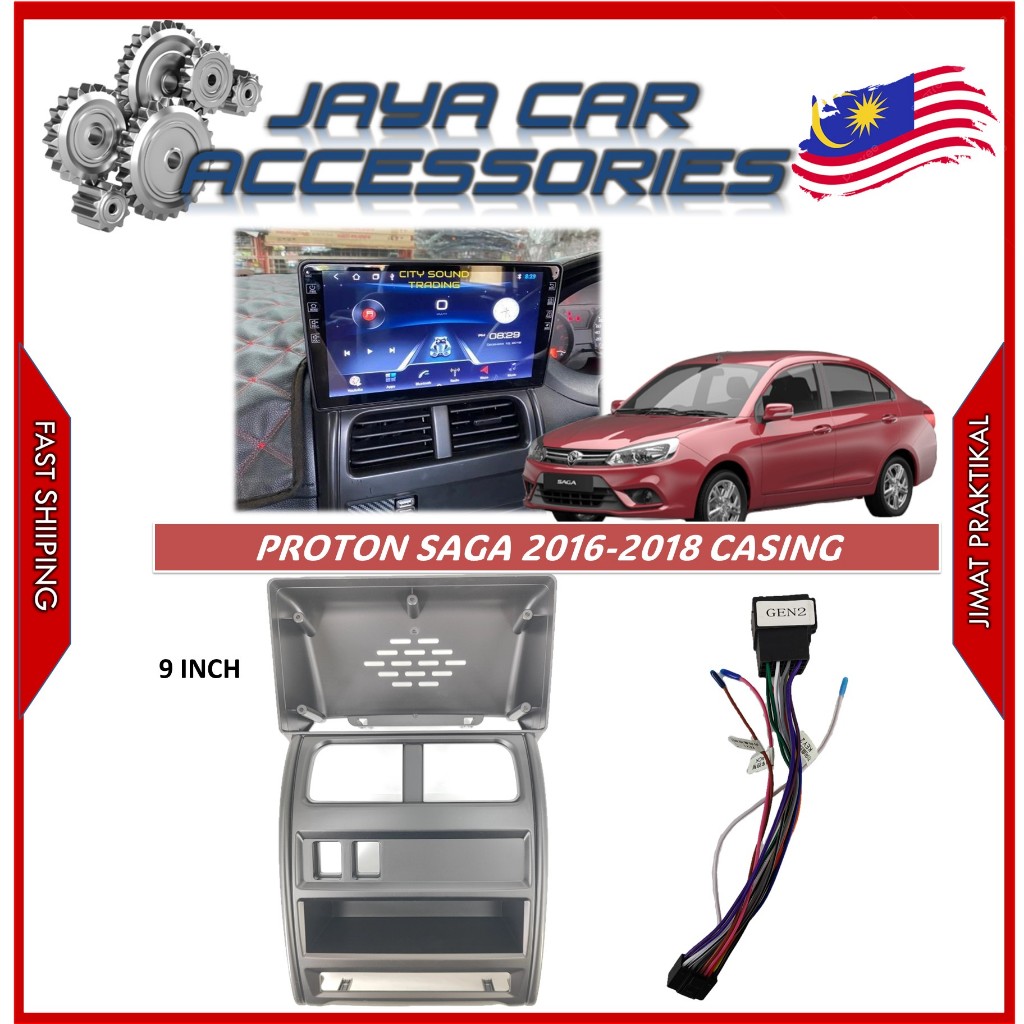 Android Player Casing 9" Proton Saga VVT 2016-2018 CASING SAGA 16-19 ...