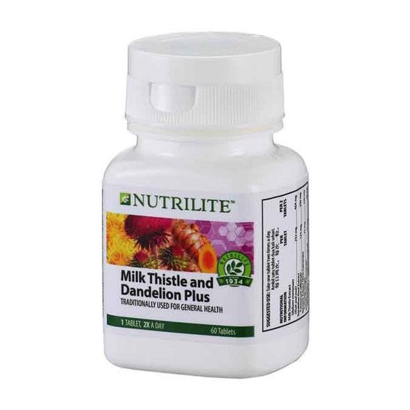 🔥READY STOCK🔥 Amway Nutrilite Milk Thistle And Dandelion Plus (60 Tab ...