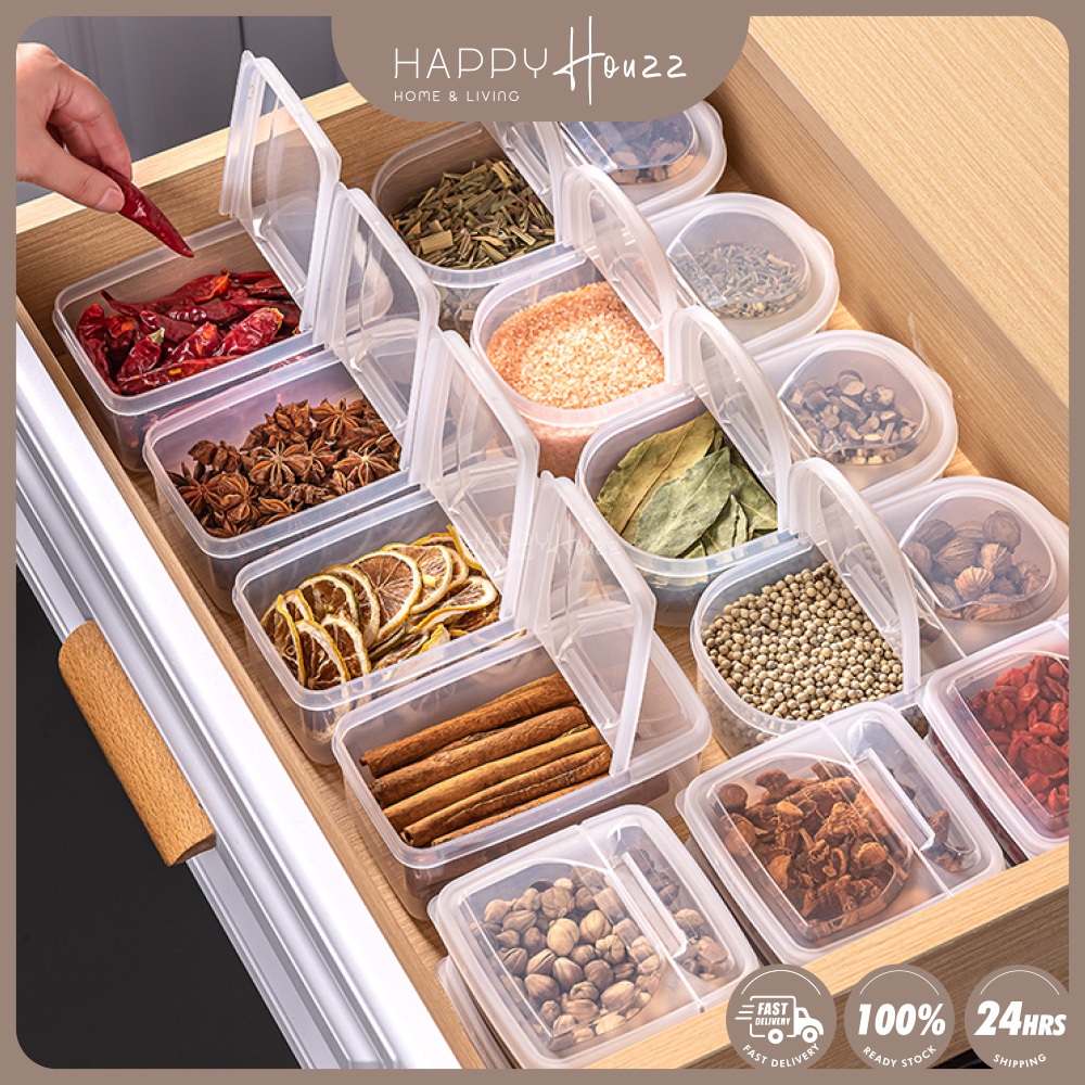【READY STOCK】HAHO Stackable Transparent Food Storage Container Flip ...