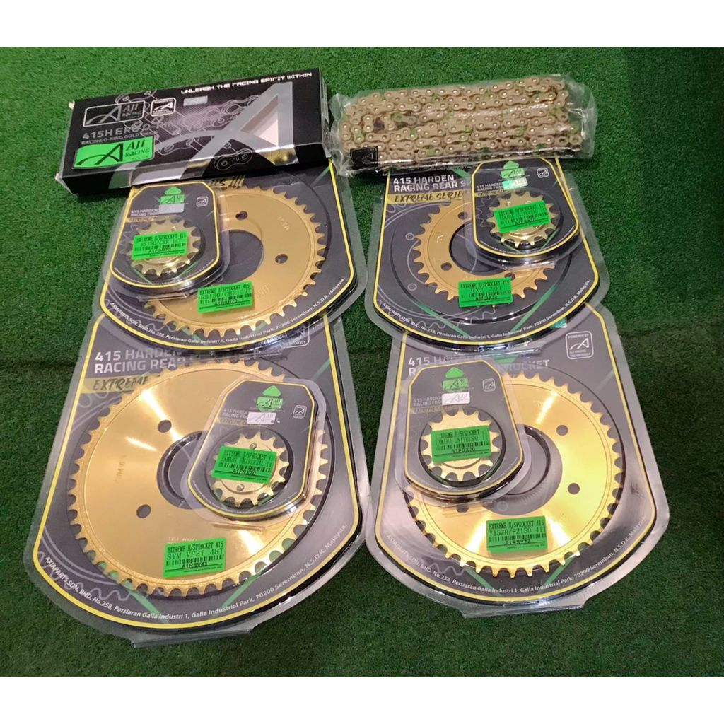 AJI RACING (CHROME) EXTREME HARDEN 415H LC135 / Y15 / Y16 / RXZ / Y125 ...