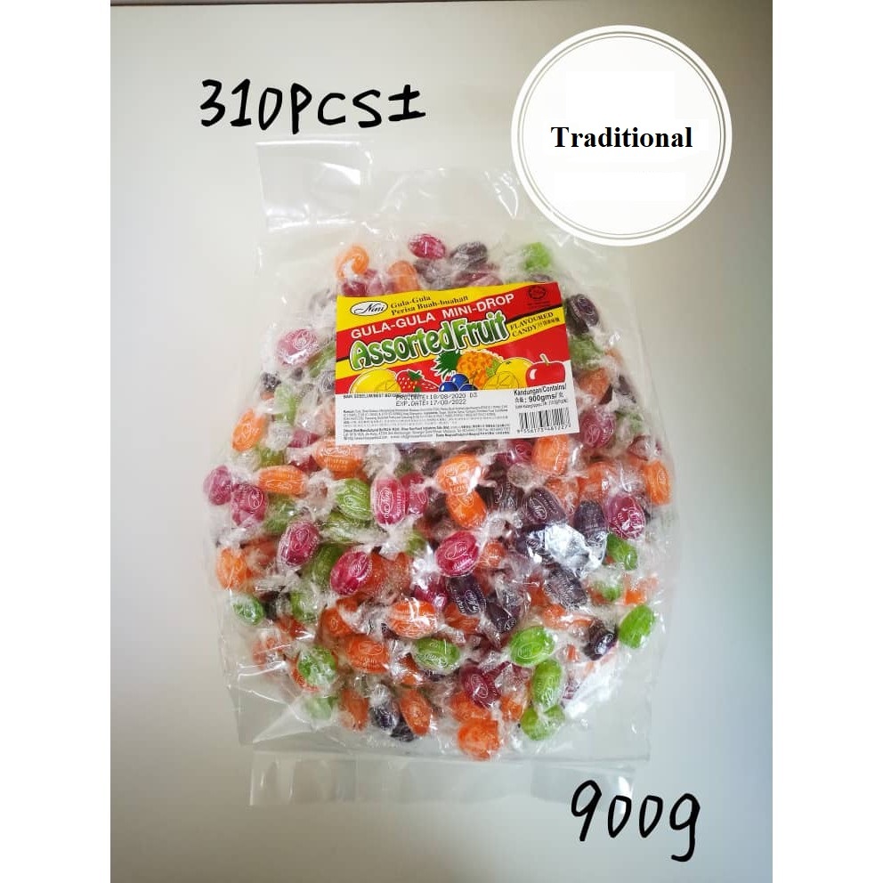 [OLDSCHOOL] Khee San Nini Mini Drop Assorted Fruit Hard Candy 900g ...