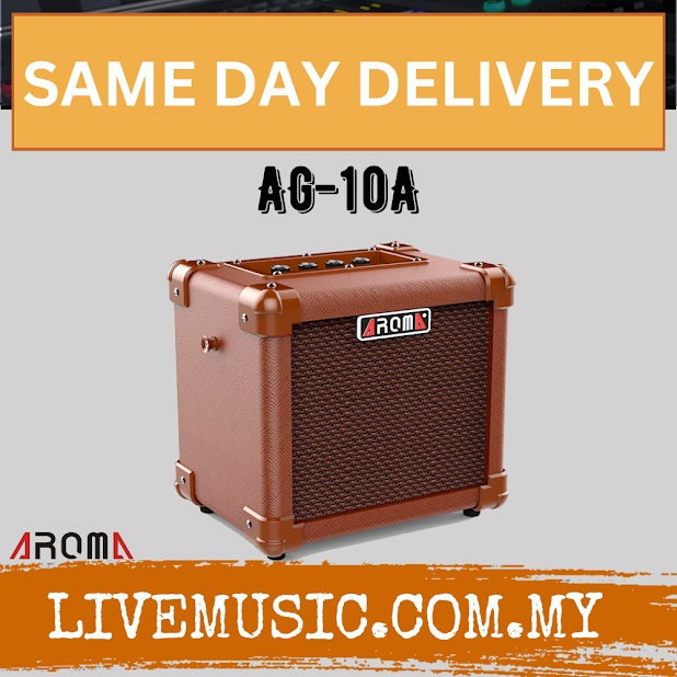 AROMA AG10A 10watt Portable Compact Acoustic Amplifier ( AG-10 / AG 10 / AG-10A ) | Shopee Malaysia