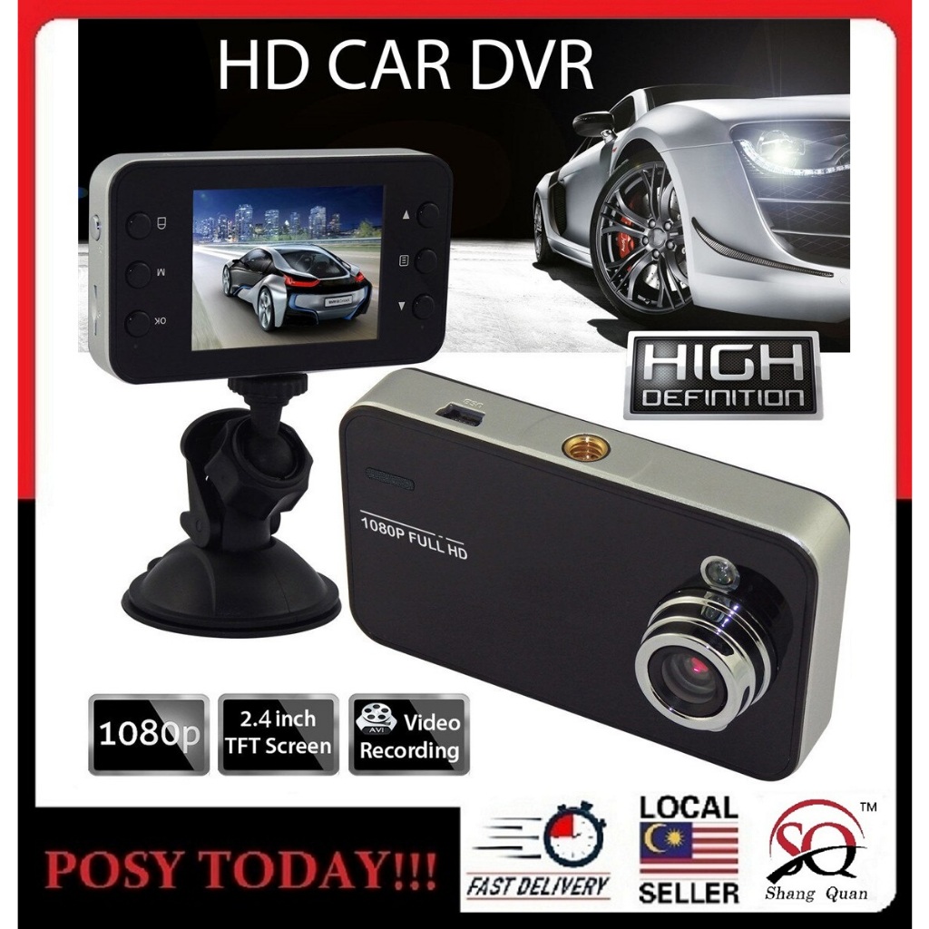 ♕LOCAL STOCK♕ K6000 Car DVR 1080P Full Video Recorder Dashboard Camera ...
