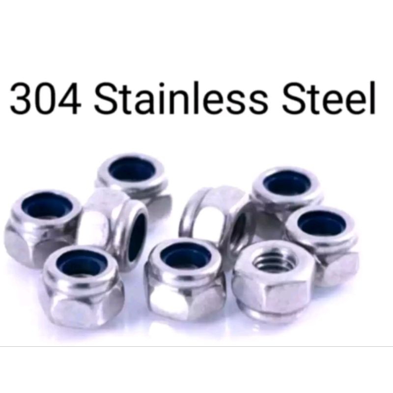 M2- M5 Lock Nut 304 Stainless steel (15pc) | Shopee Malaysia