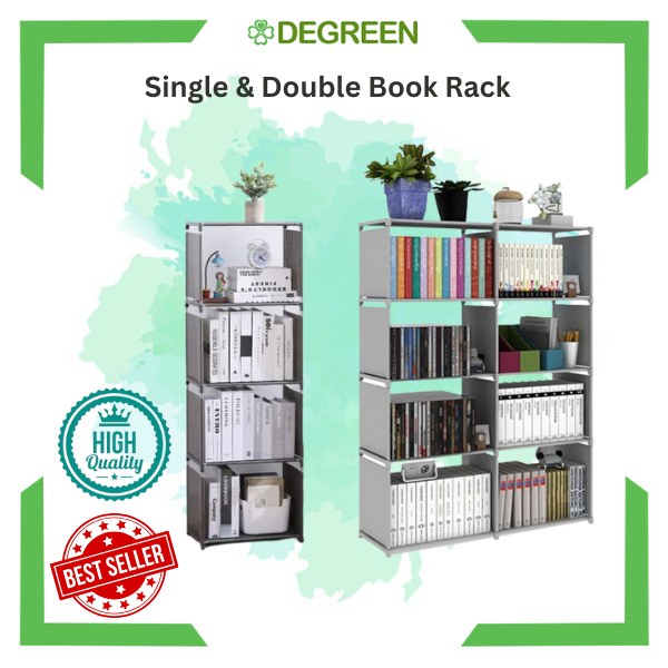 Single/Double Storage Book Shelf Simple Book Rack | Shopee Malaysia