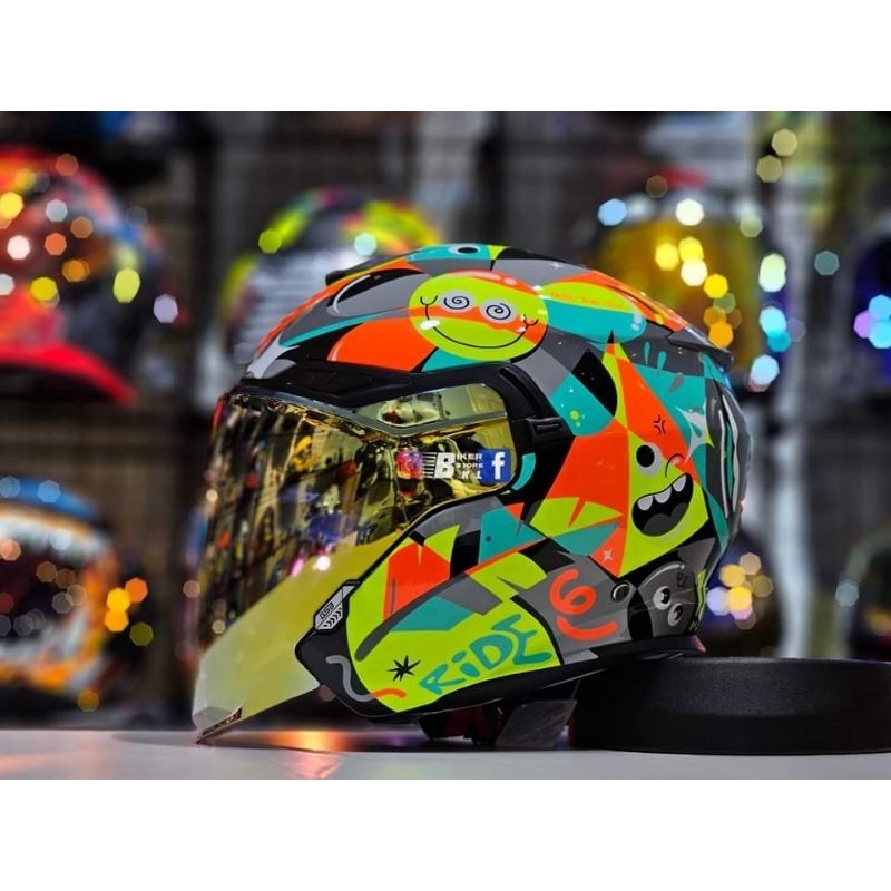 Original GSB G-263 Fantasy Open Face Helmet | Shopee Malaysia