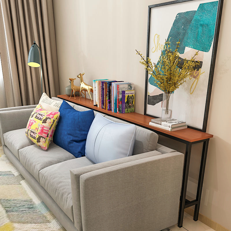 Sofa Rear Shelf Multi-layer Bedside Storage Bedside Cabinet Long ...