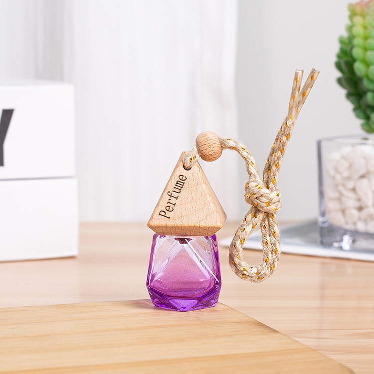 Car Aromatherapy Bottle Triangle Cap Diamond-shaped Colored Empty ...