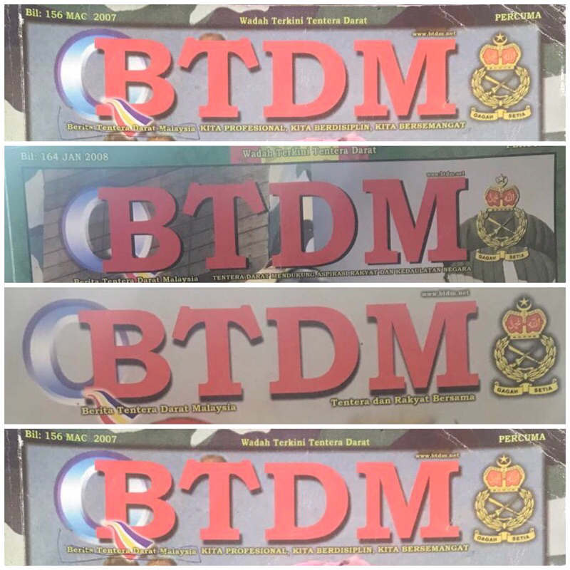 BTDM Buletin Tentera darat malaysia | Shopee Malaysia