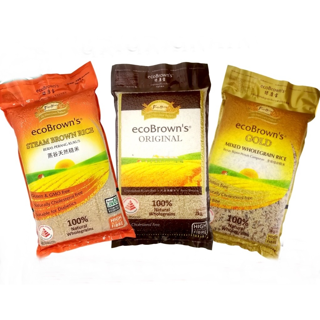 Ecobrown Wholegrains Rice (5kg) | Shopee Malaysia