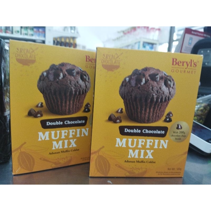 BERYLS DOUBLE CHOCOLATE MUFFIN MIX 500GM | Shopee Malaysia