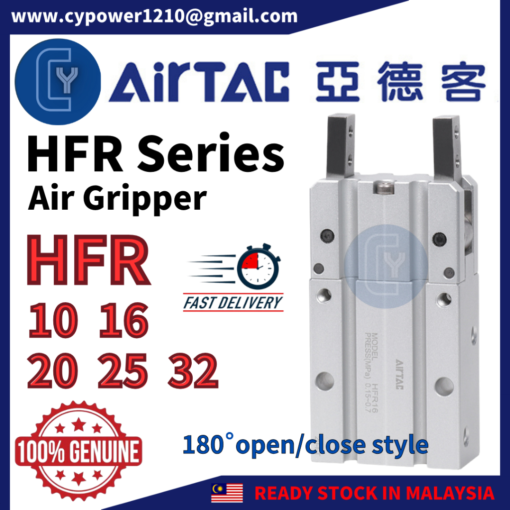 AirTAC HFR Series HFR10 HFR16 HFR20 HFR25 HFR32 Air Grippers 180º Open ...
