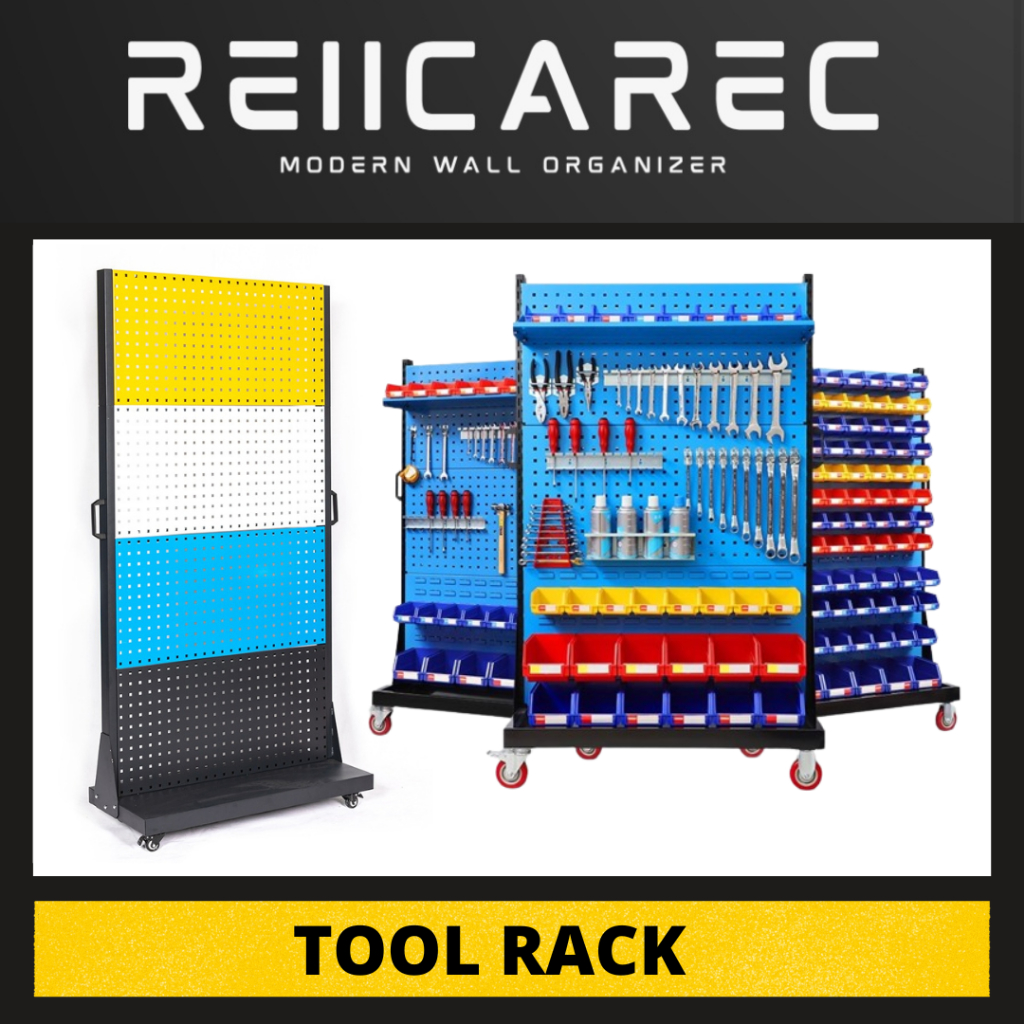 READY STOCK 🔥 PORTABLE MOVABLE TOOL RACK STORAGE DISPLAY WORKSHOP ...