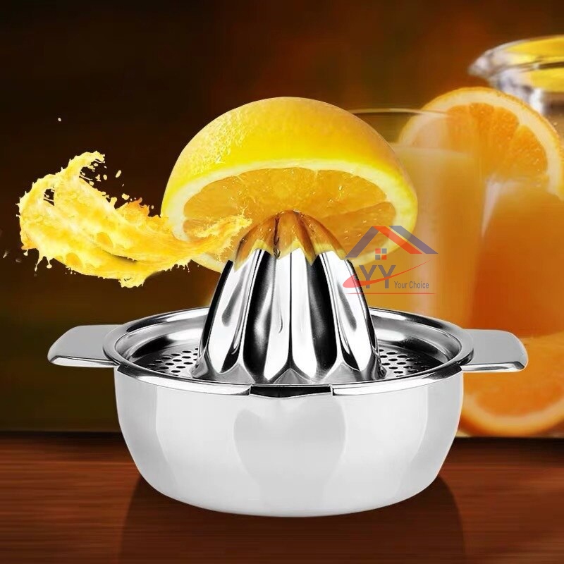 Stainless Steel Simple Juicer/Lemon Squeezer/Manual Squeezer with Bowl ...