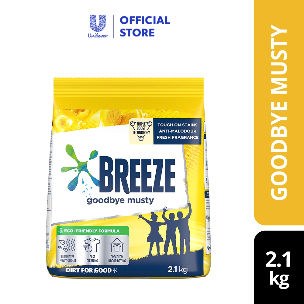 Breeze Detergent Powder Indoor Drying Goodbye Musty (2.1kg) | Shopee Malaysia