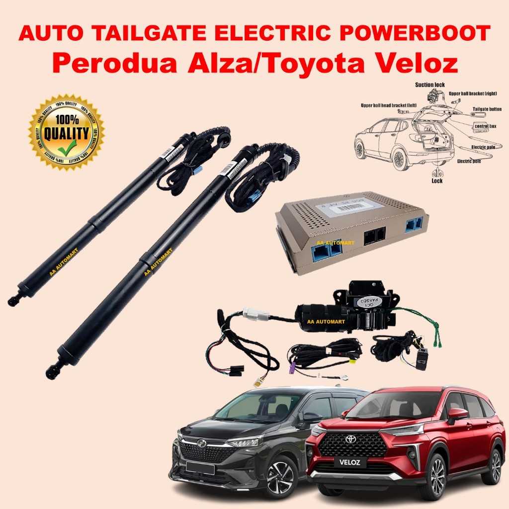 WARRANTY Toyota Veloz Perodua Alza 2022 Plug & Play Electric Auto ...