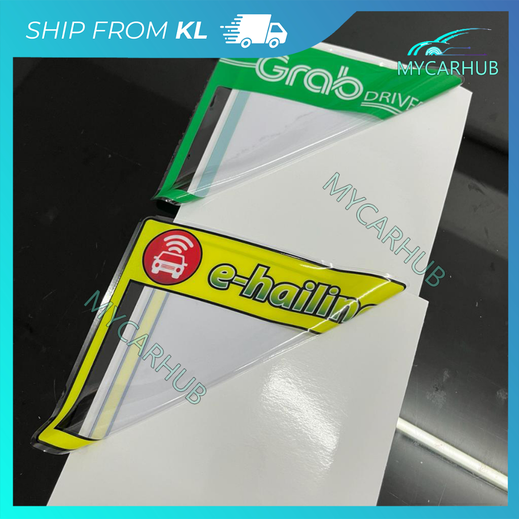 Grab Driver E Hailing Design Roadtax Sticker Car Roadtax Sticker -2 ...