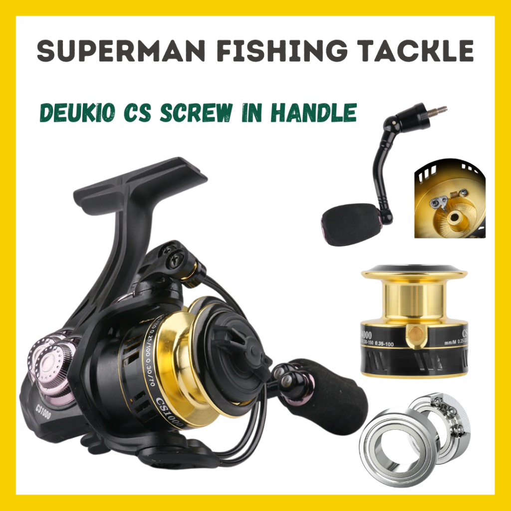 Deukio CS 1000-7000 Scrull In Handle SUPERLIGHT SPINNING REEL BEST ...