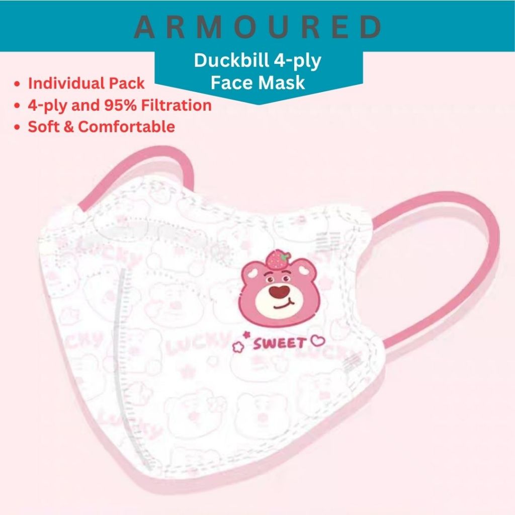 Cartoon Duckbill 3D KN95 Grade Disposable Adult Face Mask 4-Ply ...