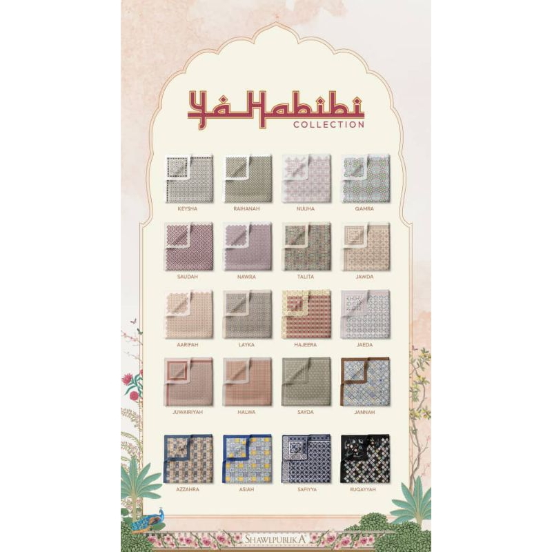 [READY STOCK]🚀 FAST SHIPPING🚀🚀SHAWLPUBLIKA YA HABIBI SERIES | Shopee ...