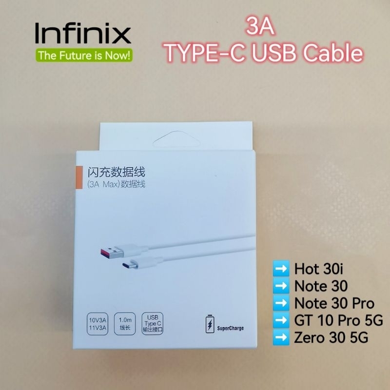 Infinix 3A Type-C USB Cable 100cm Support Fast Charging USB-C Edition ...