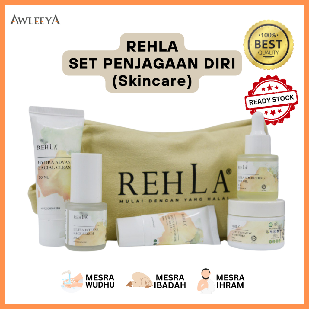 Kosmetik Rehla Natural Skincare Set Sah Ihram Mesra Ibadah Penjagaan ...