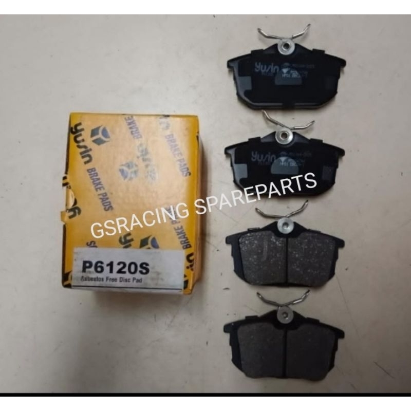 PROTON WAJA 1.6 1.8 REAR DISC PAD BRAKE PAD (YUSIN) | Shopee Malaysia
