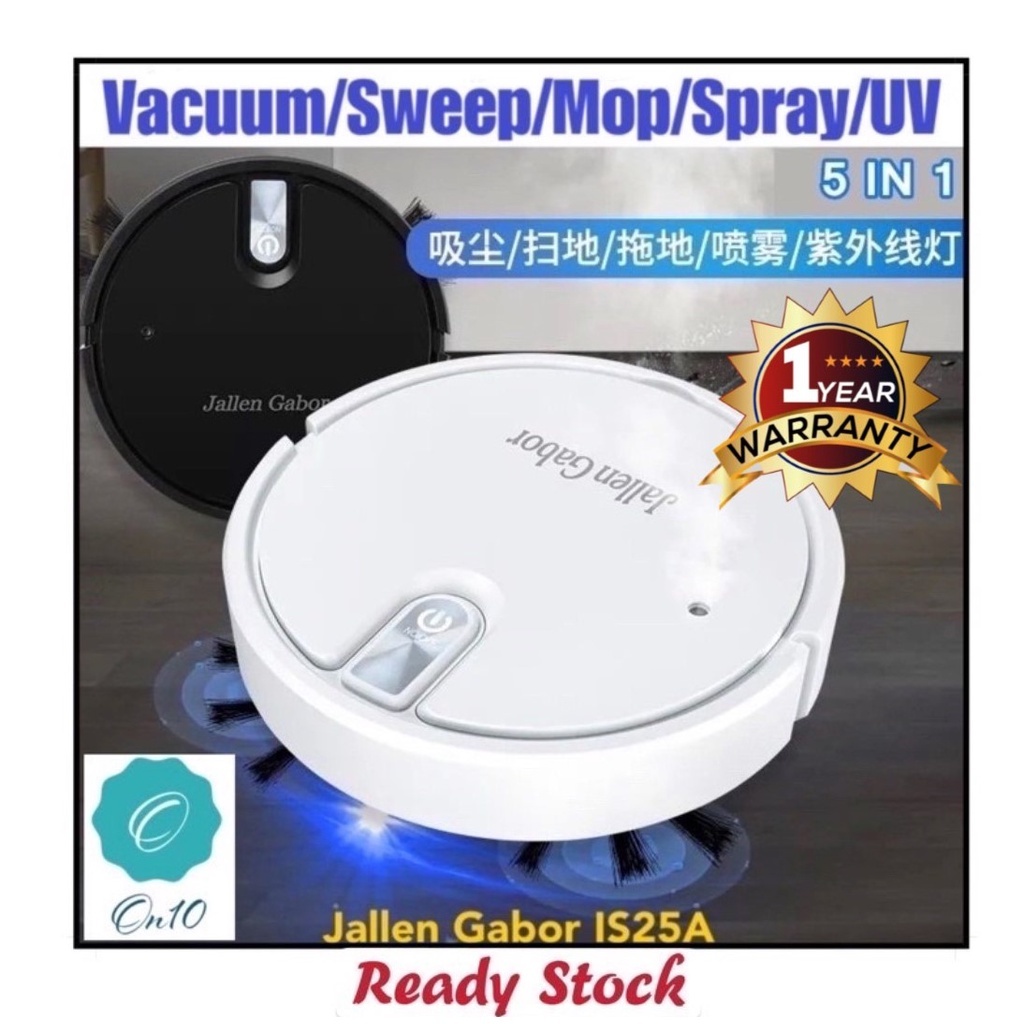 XIAOMI Jallen Gabor Robot Vacuum IS25 (3in1) / IS25A (5in1) Intelligent Vacuum Cleaner Smart ...