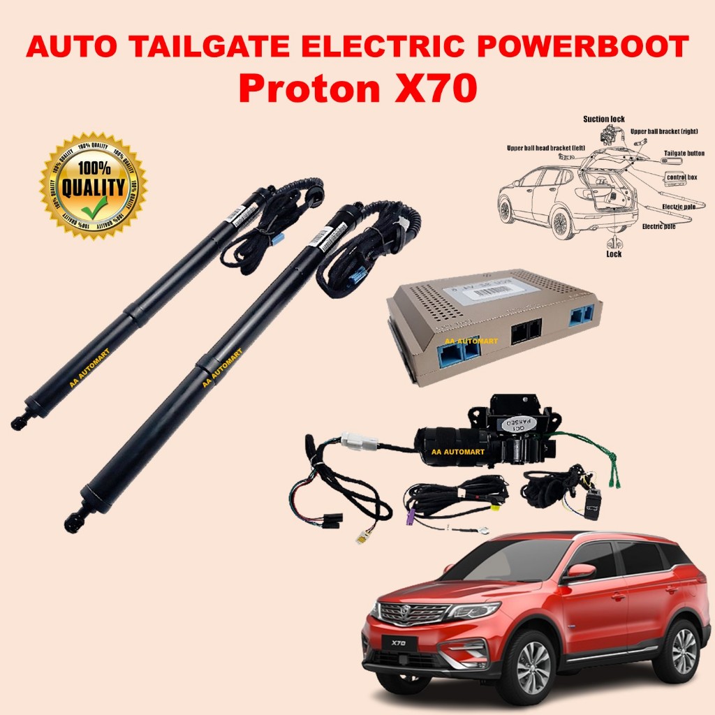 WARANTY Proton X70 Plug & Play Electric Auto Tailgate Power Boot Soft ...