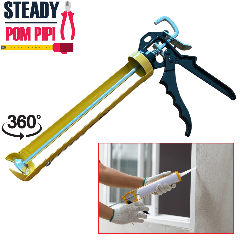 11" CAULKING GUN / SILICONE GUN / SILICON GUN / SILICONE / SILICON ...