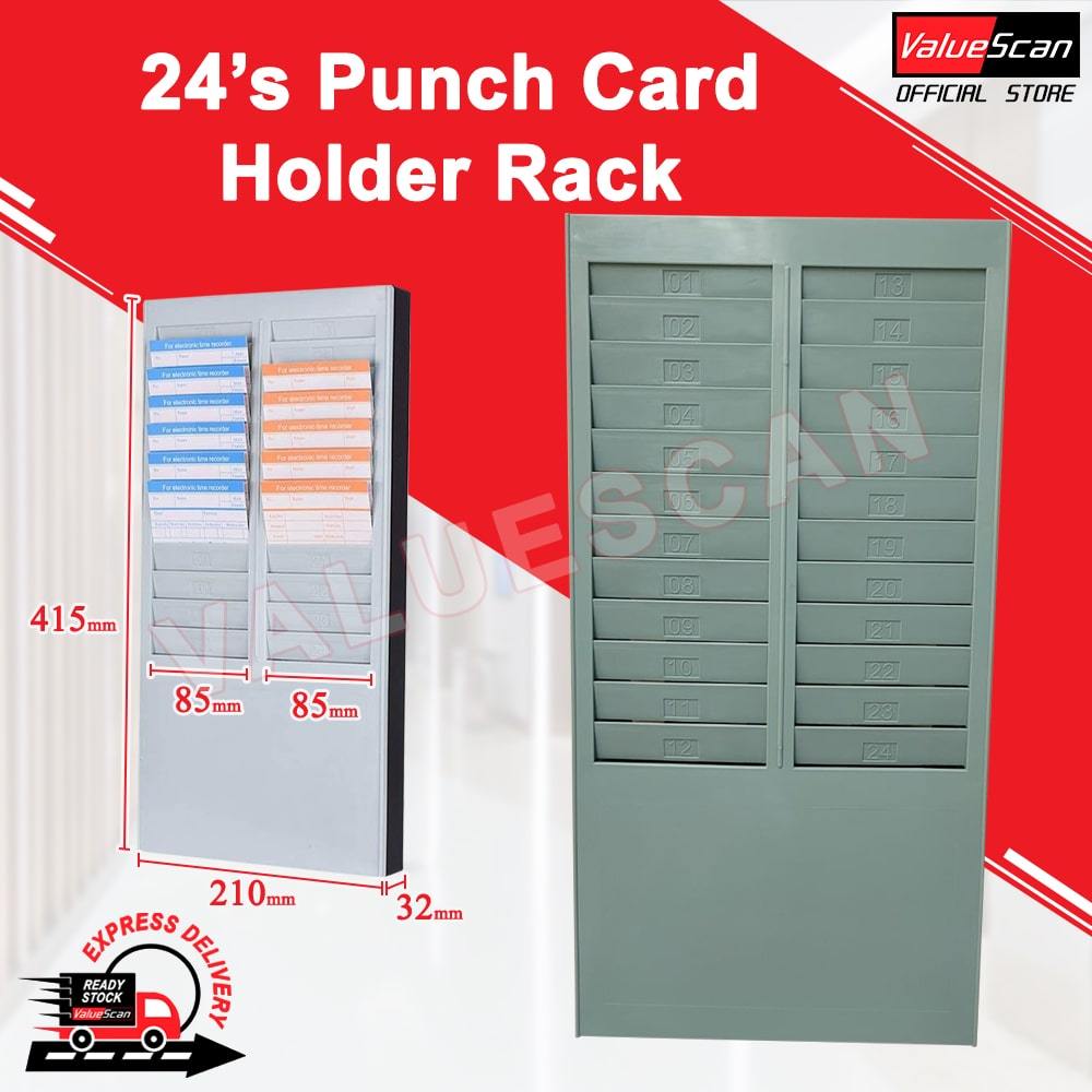 5s / 10s / 24s / 50s Slot Time Recorder Punch Card Rack / Punch Card ...