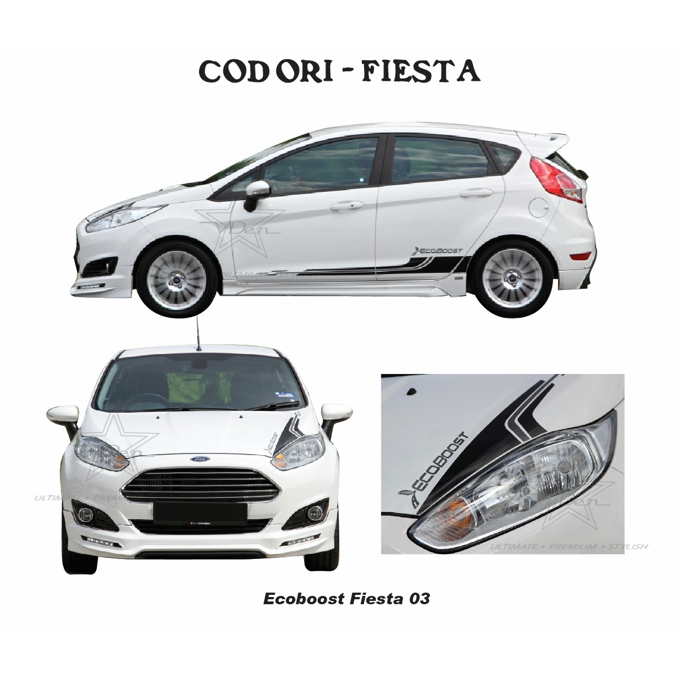 FORD Fiesta Eco Boost Car Body Stripes Vinyl Sticker 1set | Shopee Malaysia