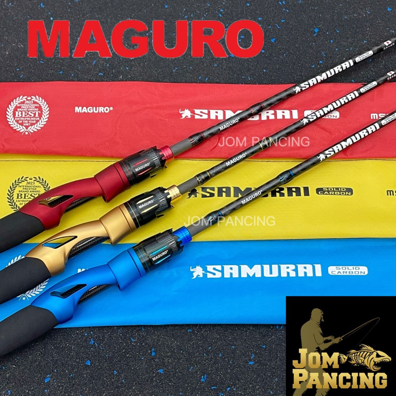 【Jom Pancing】MAGURO SAMURAI SOLID CARBON JIGGING BOTTOM SPINNING BC ...