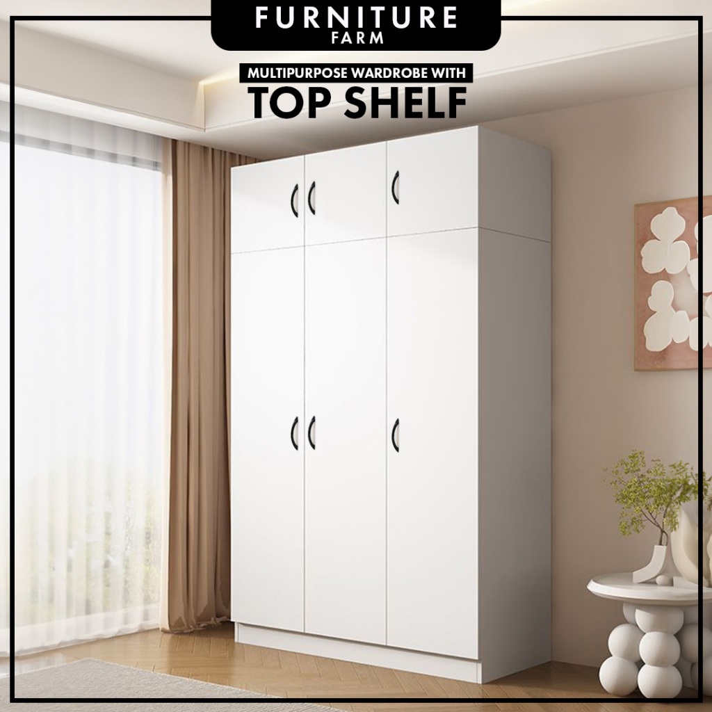 F&F :WARDROBE WITH SHELF / Almari baju /kabinet baju / almari baju ...