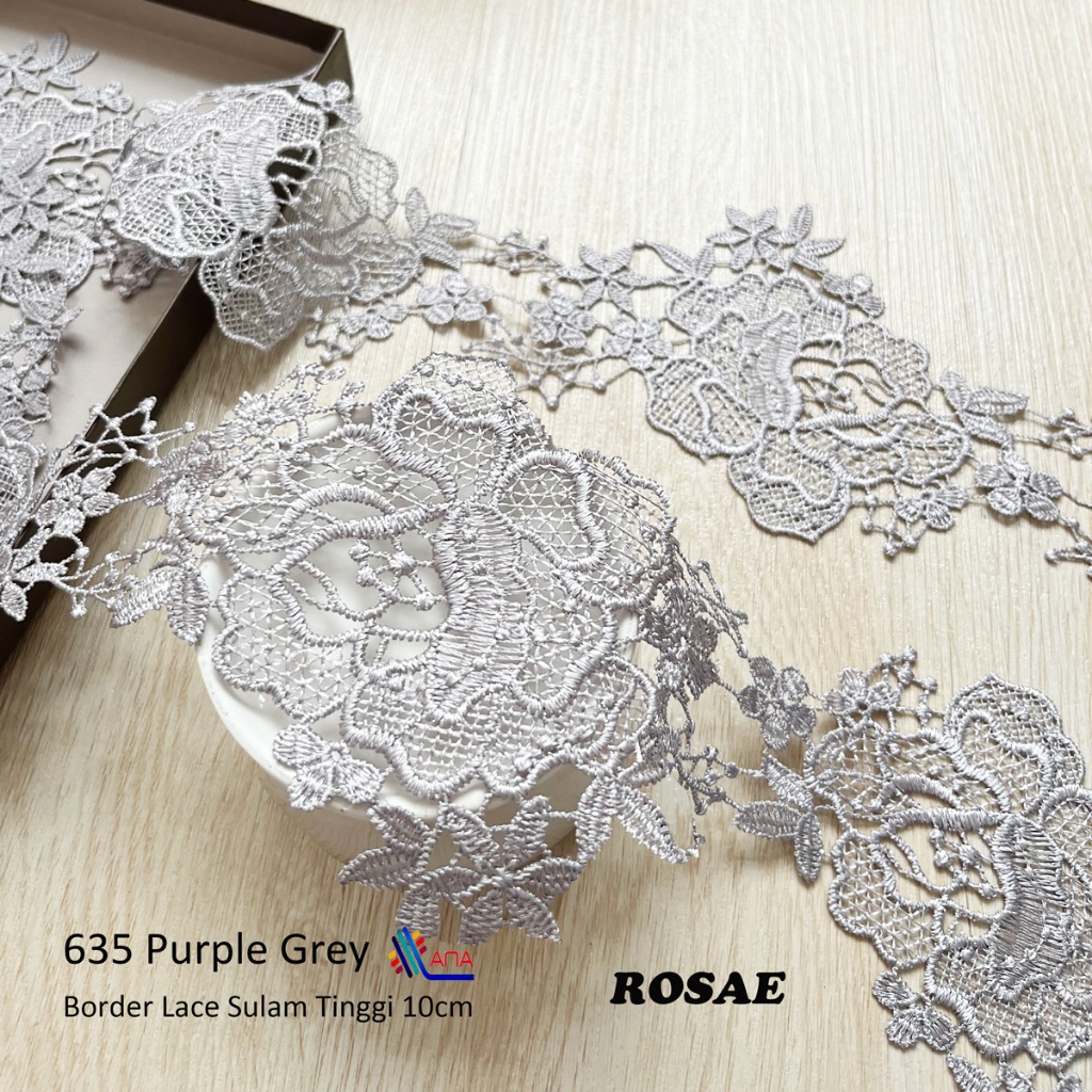 Rosea Design Premium Border Lace Sulam Kerawang New Design Broder Lace ...