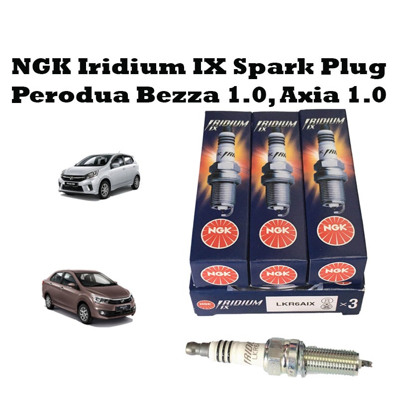 LKR6AIX 91603 NGK Genuine Perodua Bezza 1.0, Axia 1.0 Iridium IX Spark ...