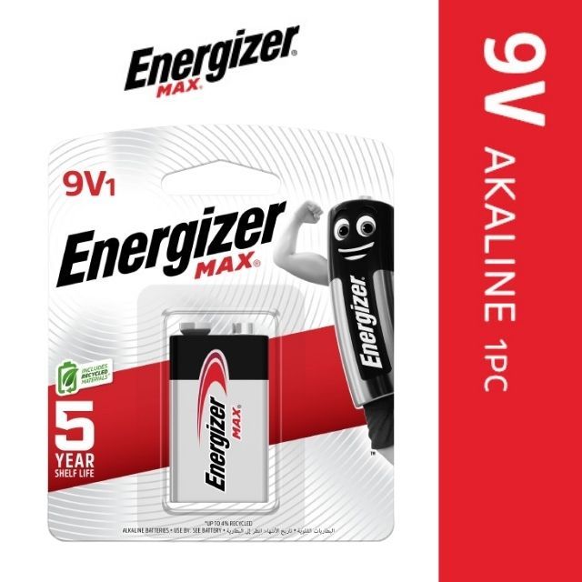 ENERGIZER MAX® 1PC Alkaline 9V | Shopee Malaysia