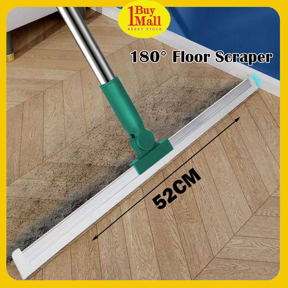 Floor Wiper Scraper 180° Degree Rotatable Silicone Squeegee Magic Broom ...